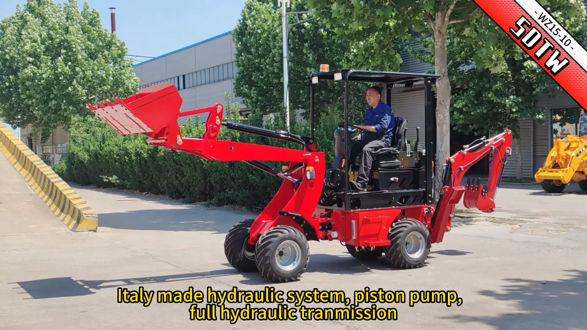 Rockies Shanmon 100hp 76kw,2400mph Backhoe Loader Wz15-10 4x4 Cat ...