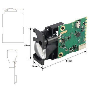 Laser Distance Sensor Module With Rs232 Protocol Wireless Bluetooth ...