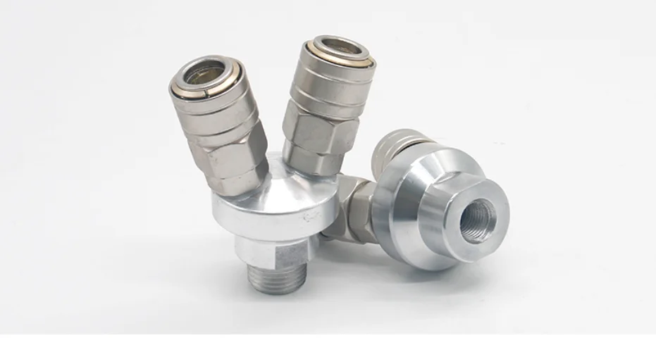 2021 Quick Couplers Multi-pass Tube Connectors Quick Plug Pneumatic ...