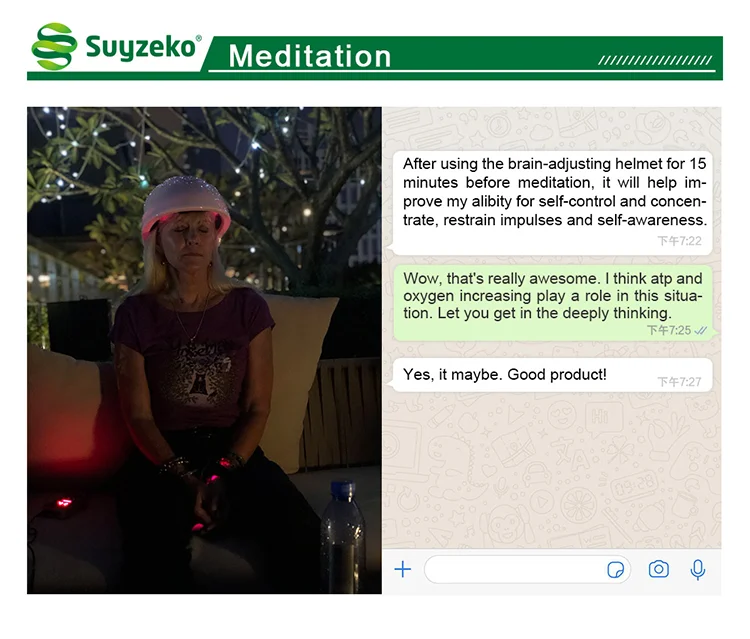Suyzeko 810nm Photobiomodulation Helmet Neuronic Brain Therapy Helmet ...