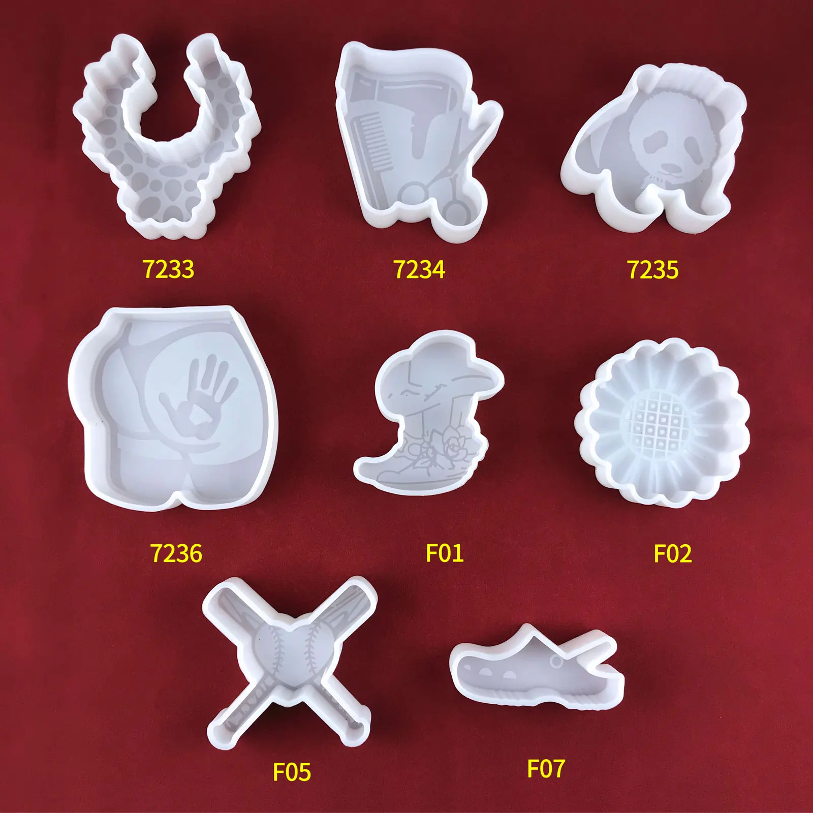 7233 Sew Heart Hand Slap Buttock Slippers Balloon Arch Panda Comb ...