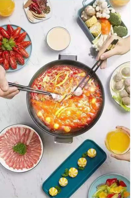 4l Big Hot Pot Cooking Pot Electric Bbq Grill Frying Pan Electric Grill ...