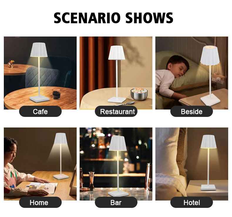 Nordic Portable Wireless Restaurant Touch Table Light