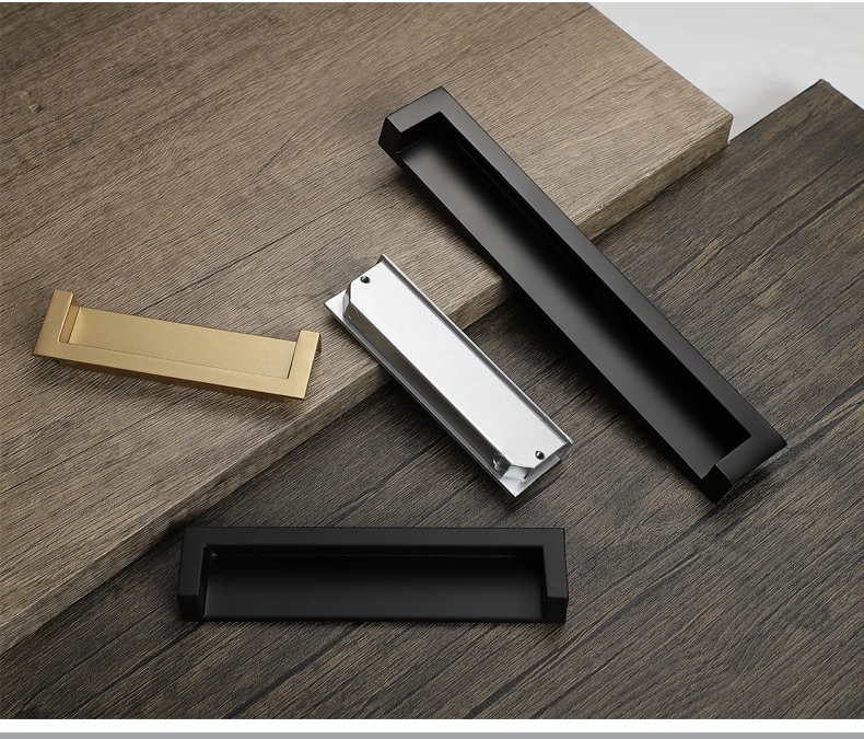 Xuchang Hardware Hidden Cabinet Handles Kitchen Cabinet Drawer Recessed ...