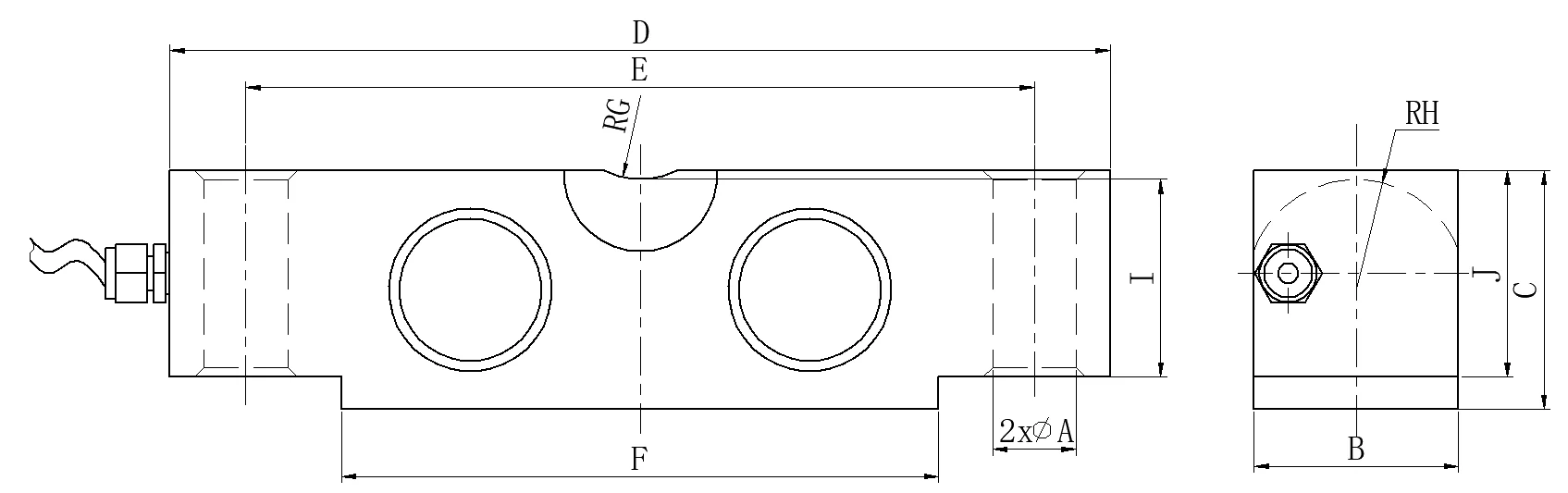 DSB Double Shear Beam Load Cell 10klb~200klb for Truck Scales| Alibaba.com