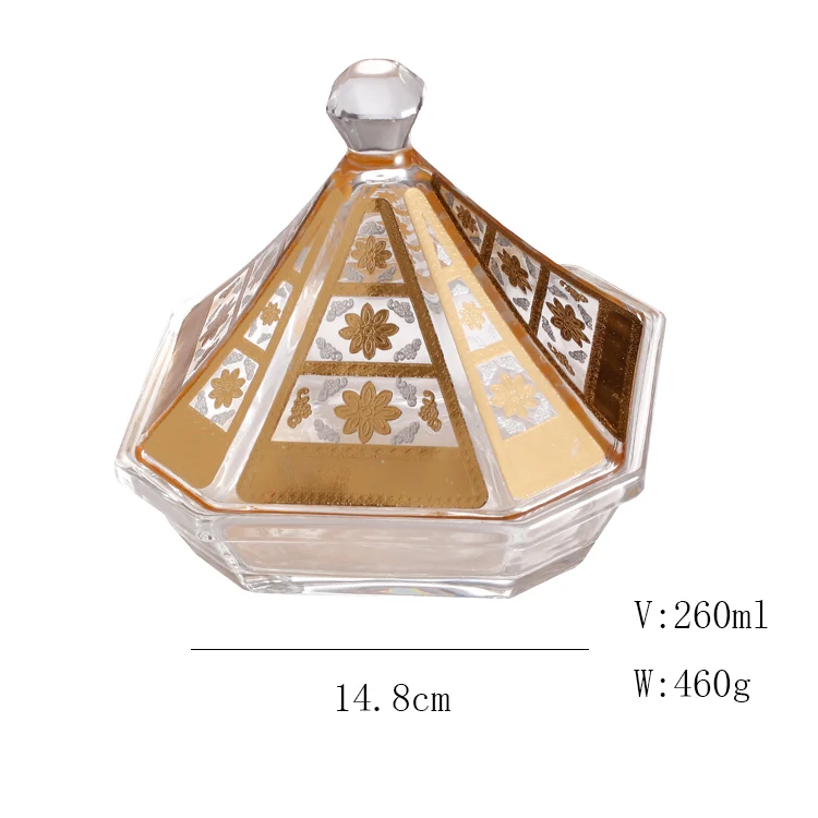 Arabic Style Tajine Thick Glass Jar - Perfect for Storage