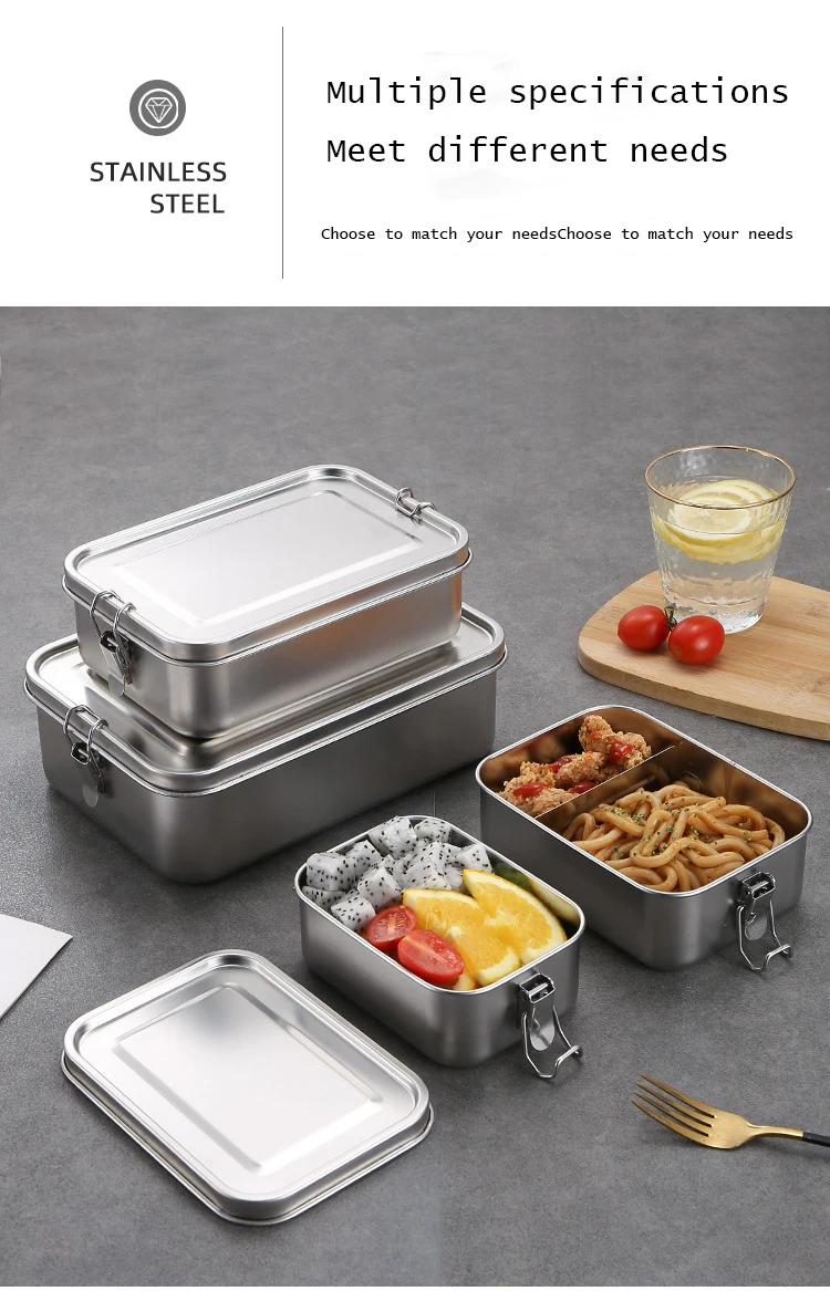 Top Sale Wholesale Sus 304 Stainless Steel 18/8 Tiffin Leakproof Lunch ...