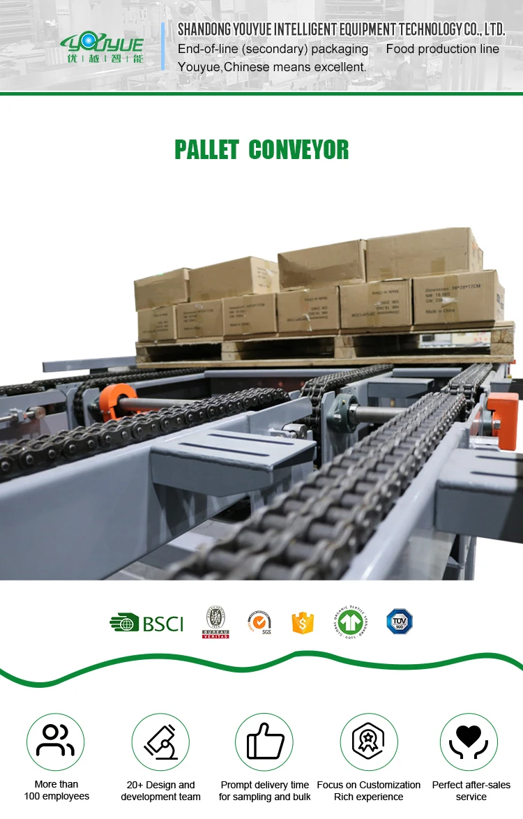 Factory Manufacture Various Pallet Transfer Conveyor Chain Pallet ...