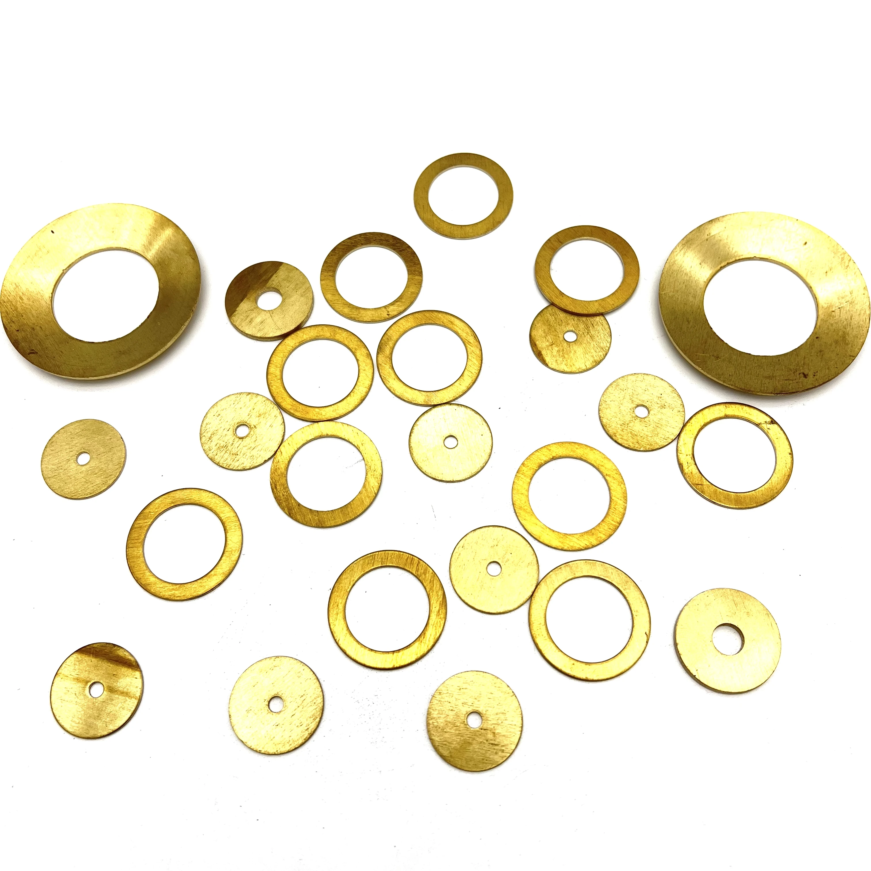 Factory Stock Copper Flat Shim Flat Round Brass Cooper Gasket Sealing ...