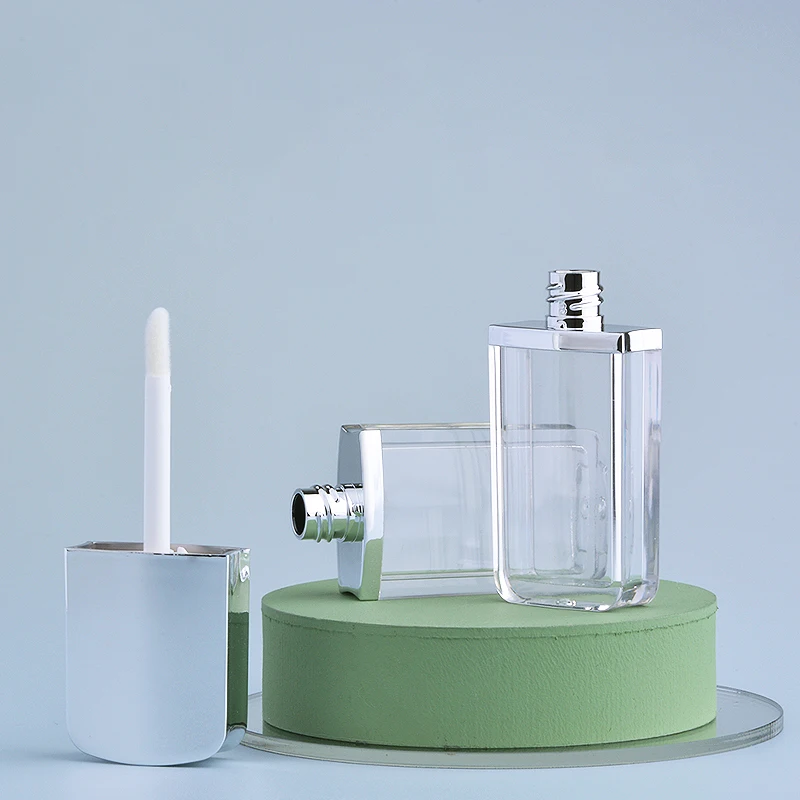 Luxury Lip Gloss Container - Unique Silver Tube