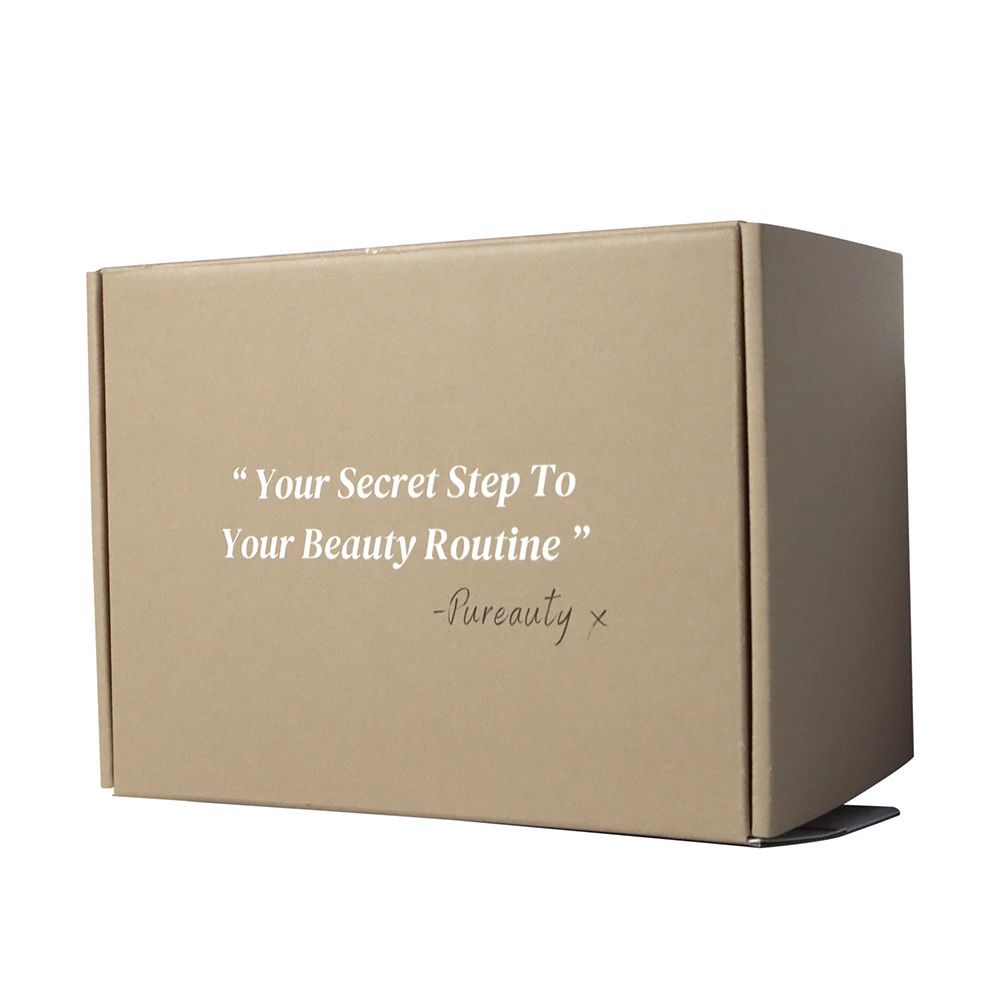 Custom Hand Writing Corrugated Paper Cardboard Packaging Zipper Mailer ...