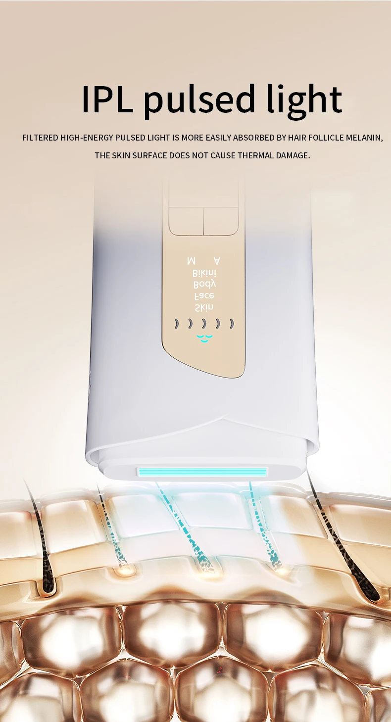 Portable Whole Body Ice Cooling Painless Permanent Ipl Laser Hair ...