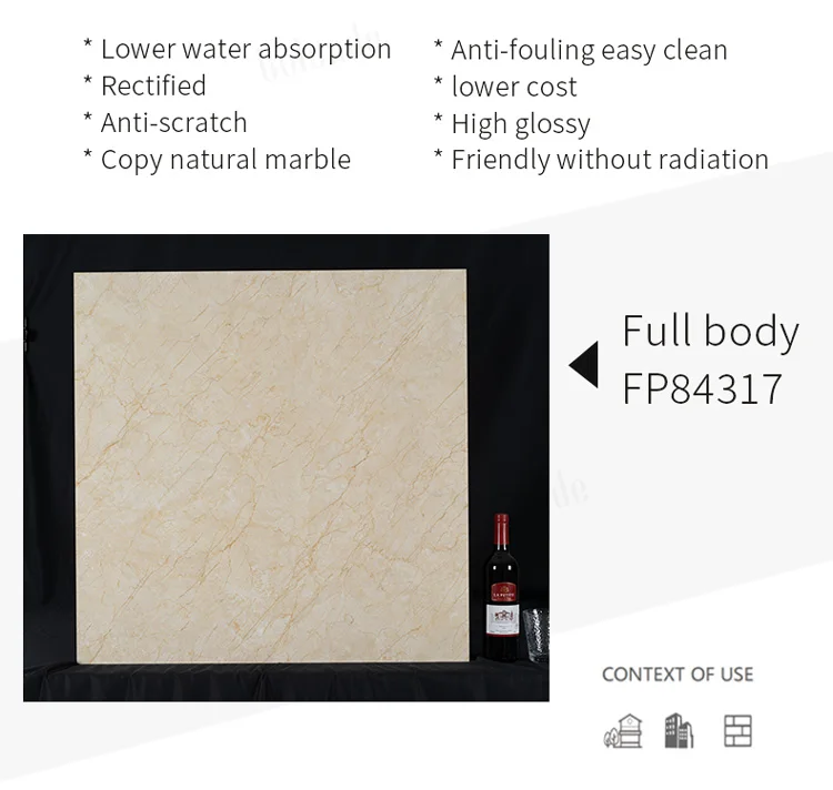Wholesale Interior Porcelain Tiles - 80x80 Cm High Gloss