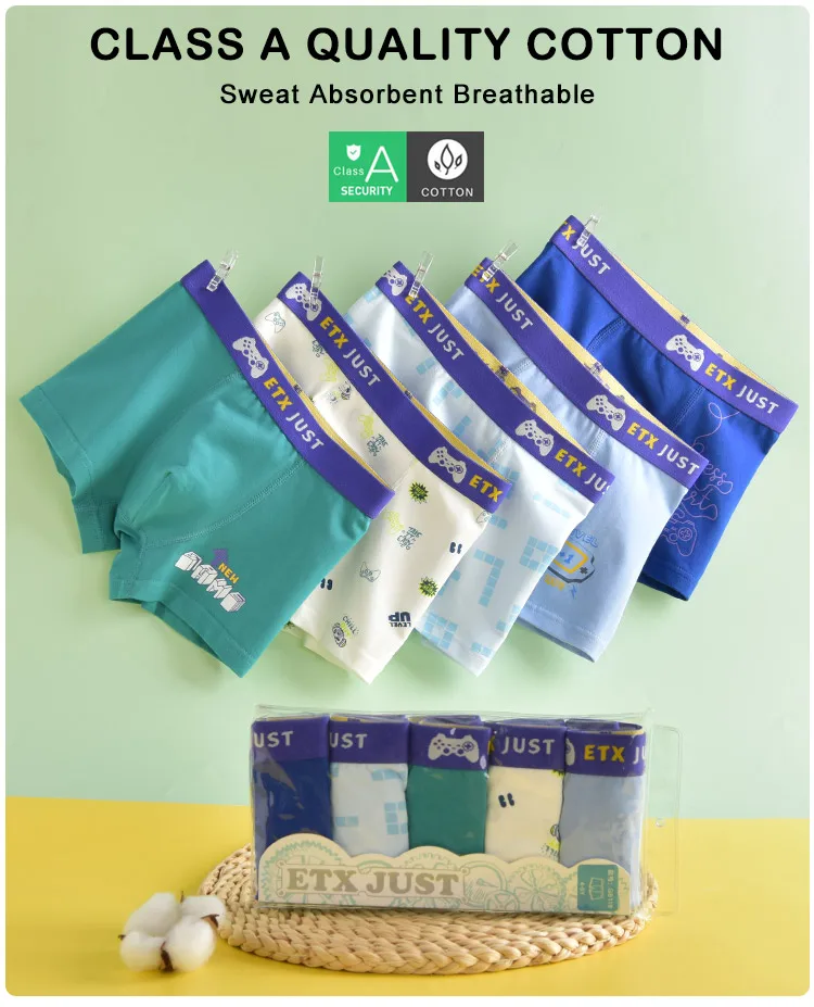 Cute Baby Boy Kids Brief Clothes Customize Logo Cotton Soft Comfortable ...