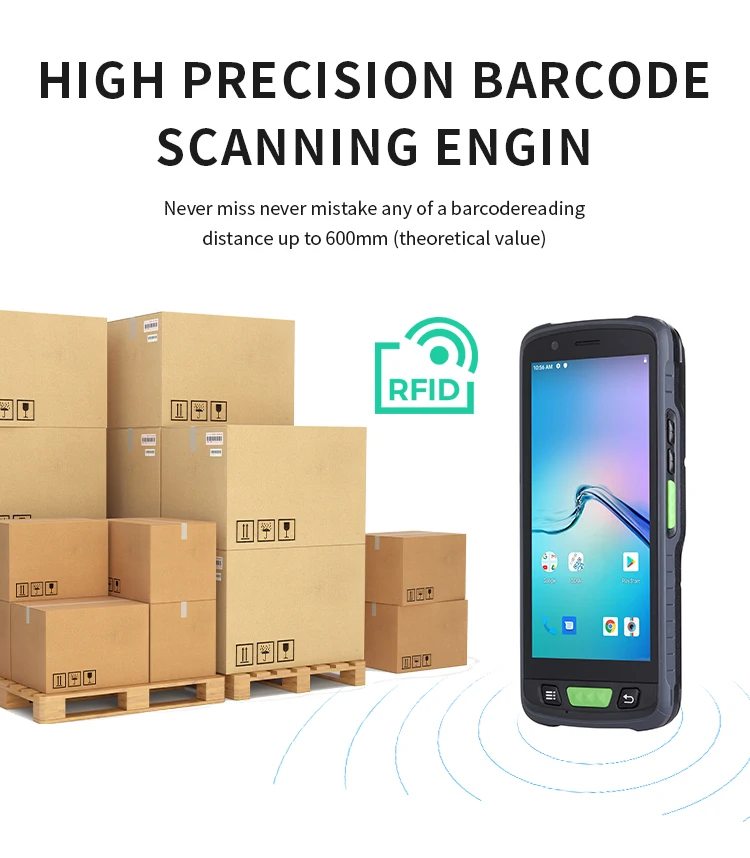 Android 11 Nfc Uhf Rfid Pda Scanner 1d 2d Android Pda Rfid Reader For Warehouse Inventory ...
