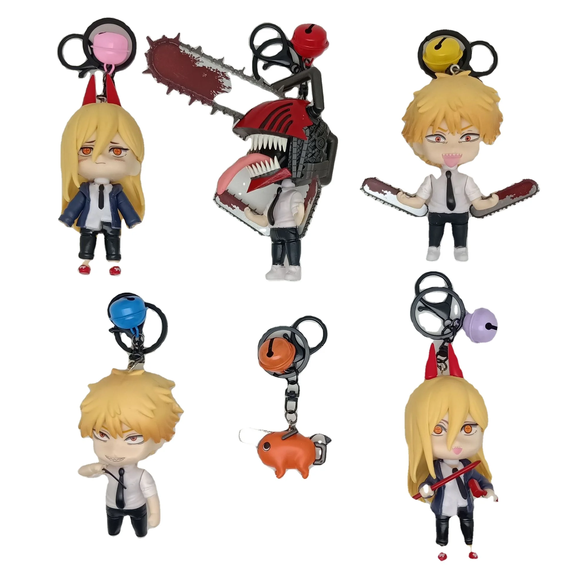 6pcs/set Anime Chainsaw Man Pochita Power Denji Makima Aki Cosplay Pvc ...