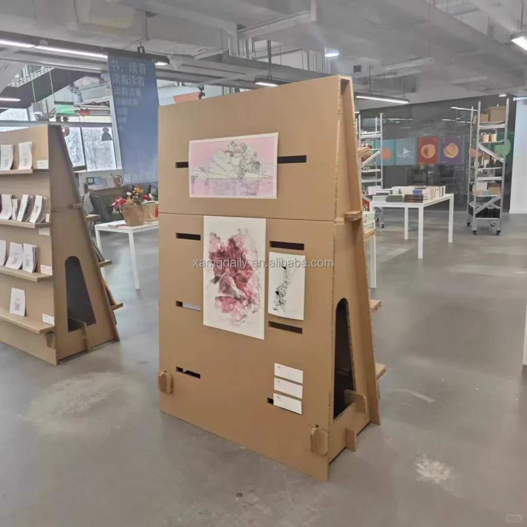 Eco-Friendly Honeycomb Corrugated Display Rack for Trade Shows Unique ...