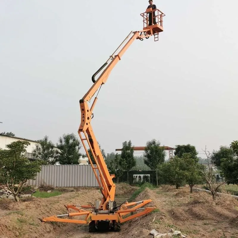 Crawler Folding Arm Self-propelled Aerial Work Platform Spider ...