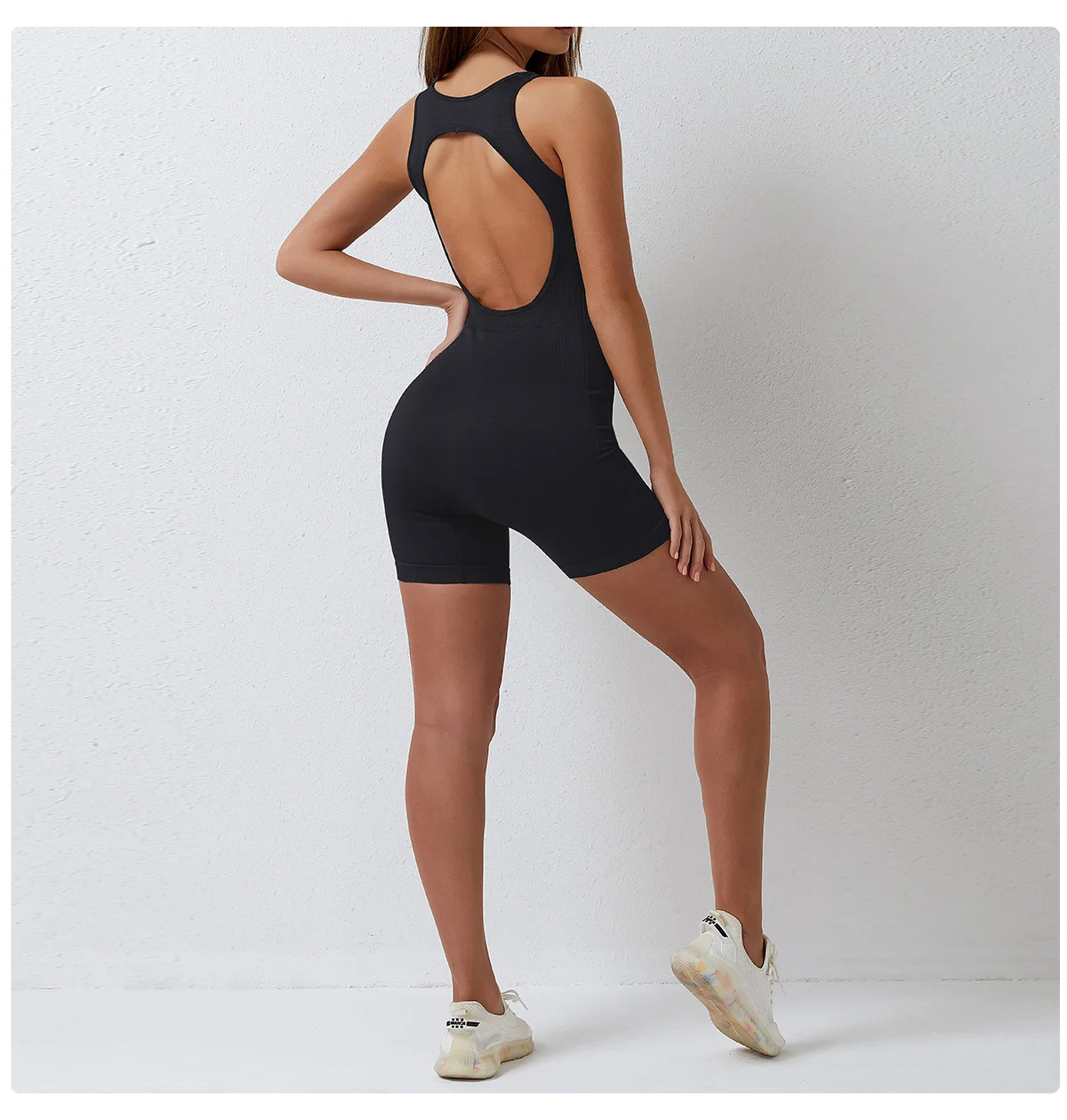 High Quality Backless Fitness Bodycon Workout Jumpsuit Yoga One Piece ...