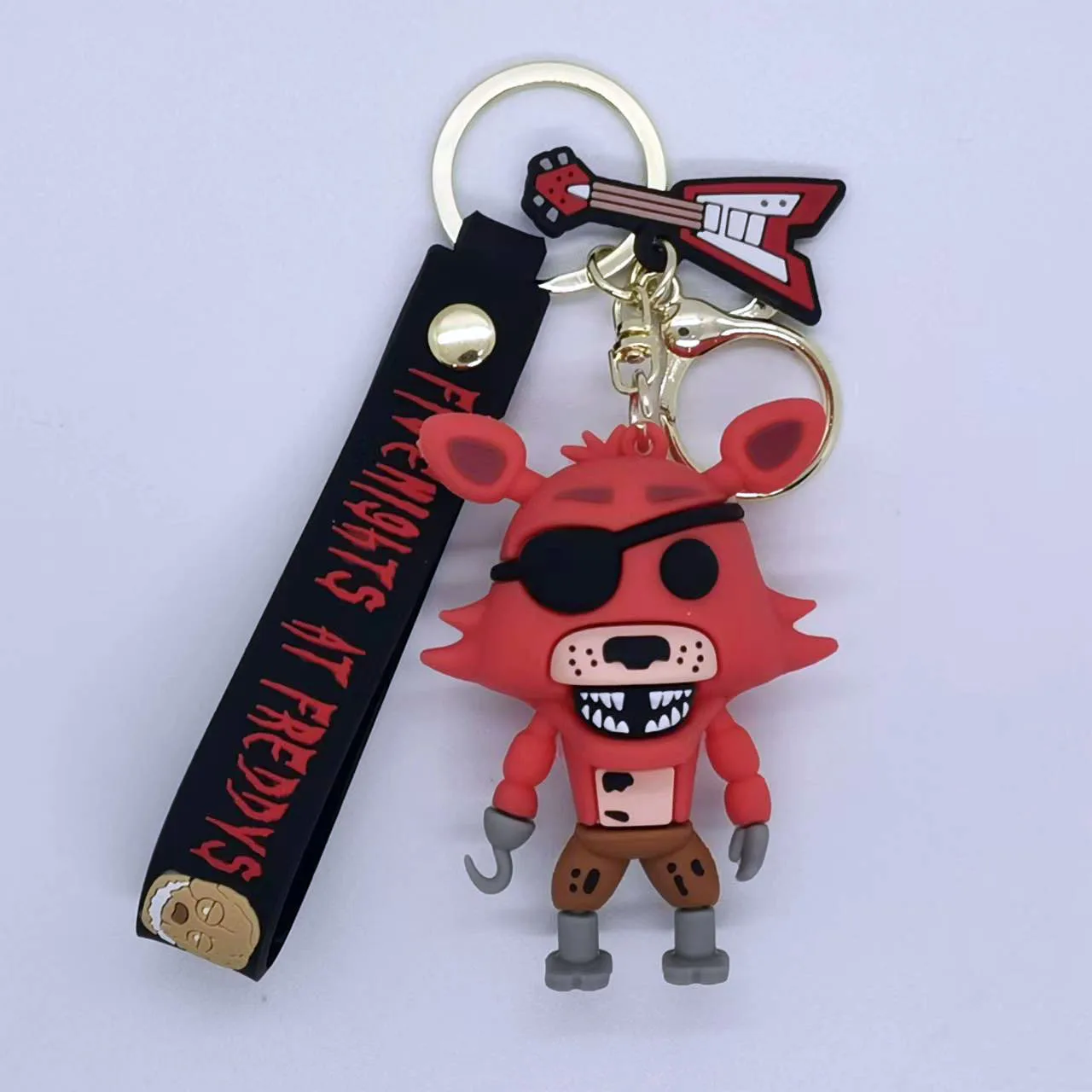 5 Styles Five Nights at Freddy PVC Keychain Fazbear Key Ring Bonnie ...