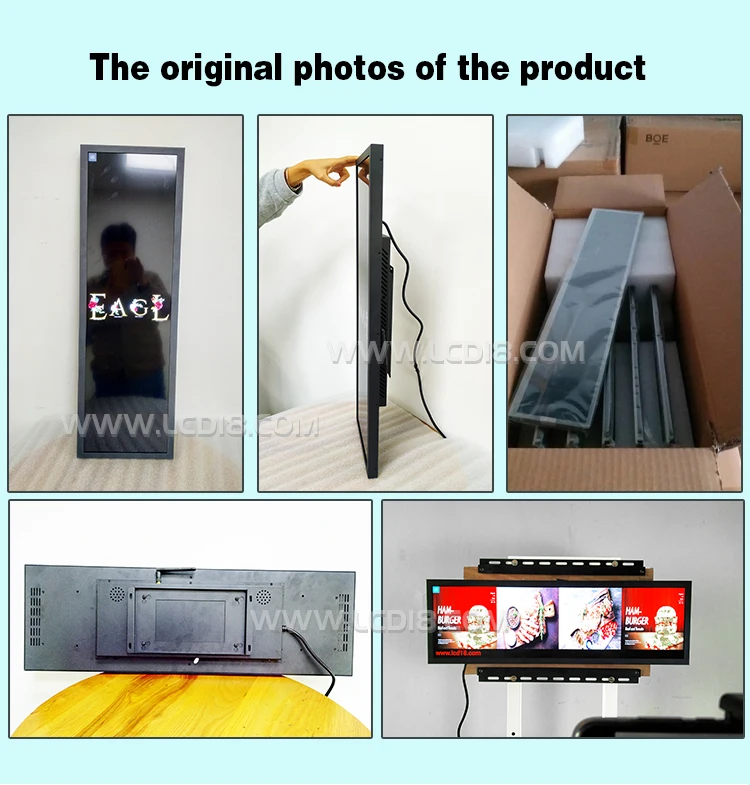 28.6 Inch Ultra Thin TFT LCD Stretched Bar Display Screen for Digital ...