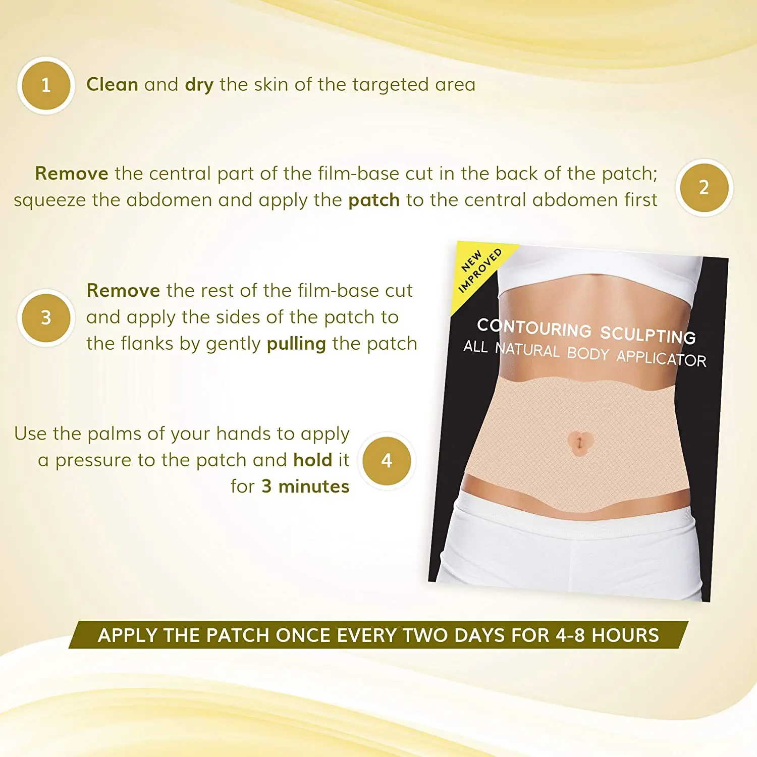 Contouring Navel Slim Patch Slim Plaster Weight Loss Plaster Body Wrap ...