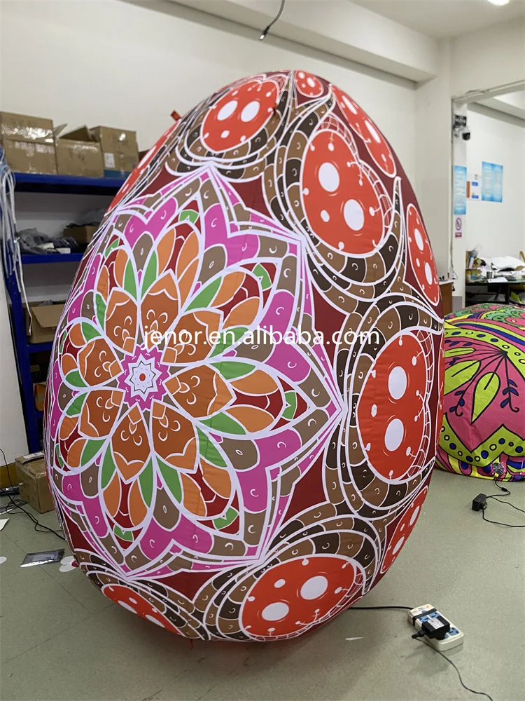 Colorful LED Lighted Inflatable Eggs Balloon for Easter Festival ...