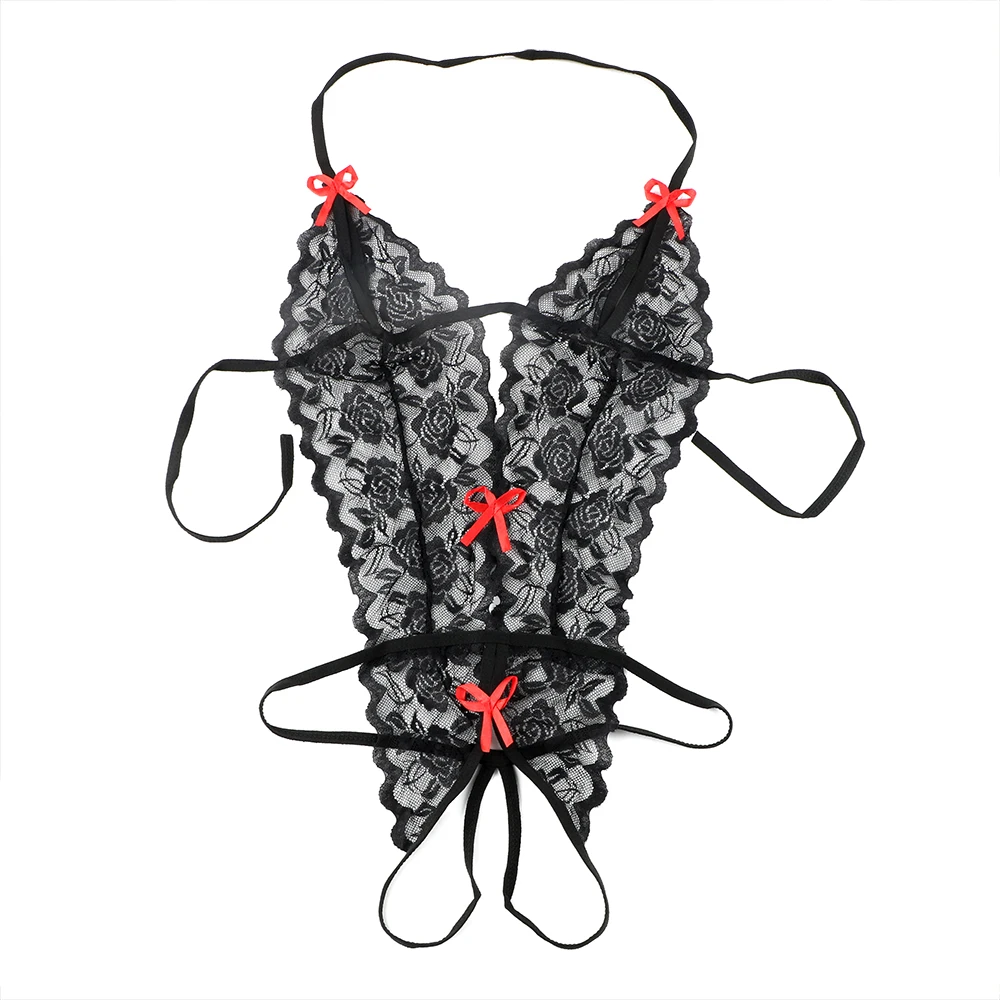 Frauen Ein Stück Erotische Dessous Sexy Kostüme Spitze Siamesische