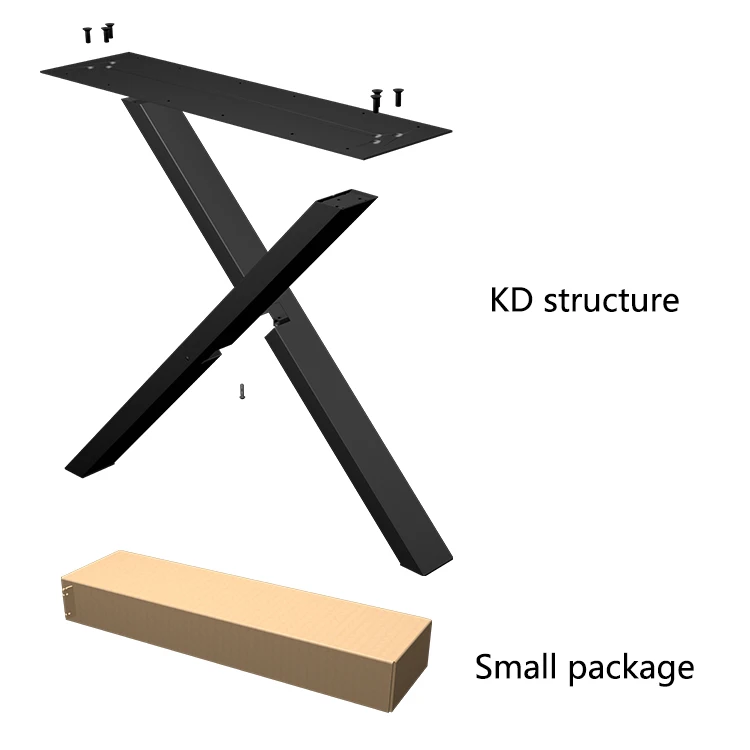 Table Legs Industrial Custom X Shape Metal Table Leg for Luxury ...