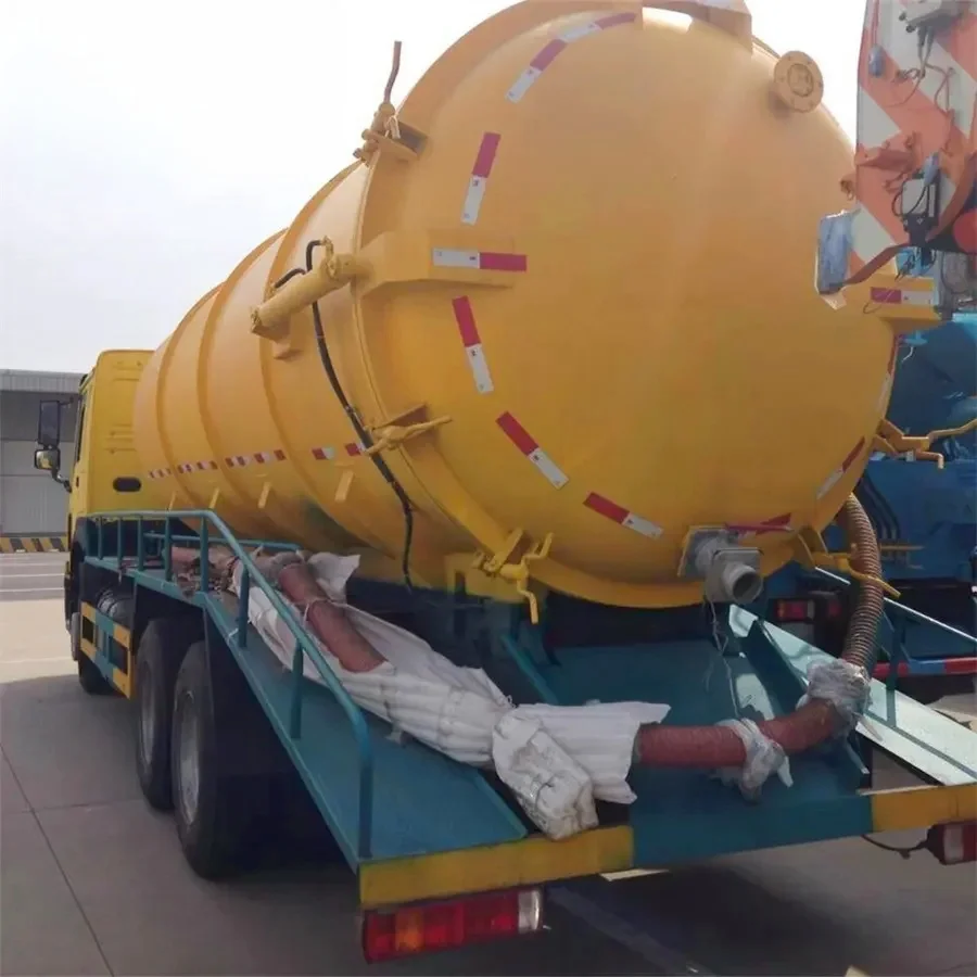 Used Sinotruk Sewage Suction Truck 6x4 18cubic Meters Sewage Waste ...