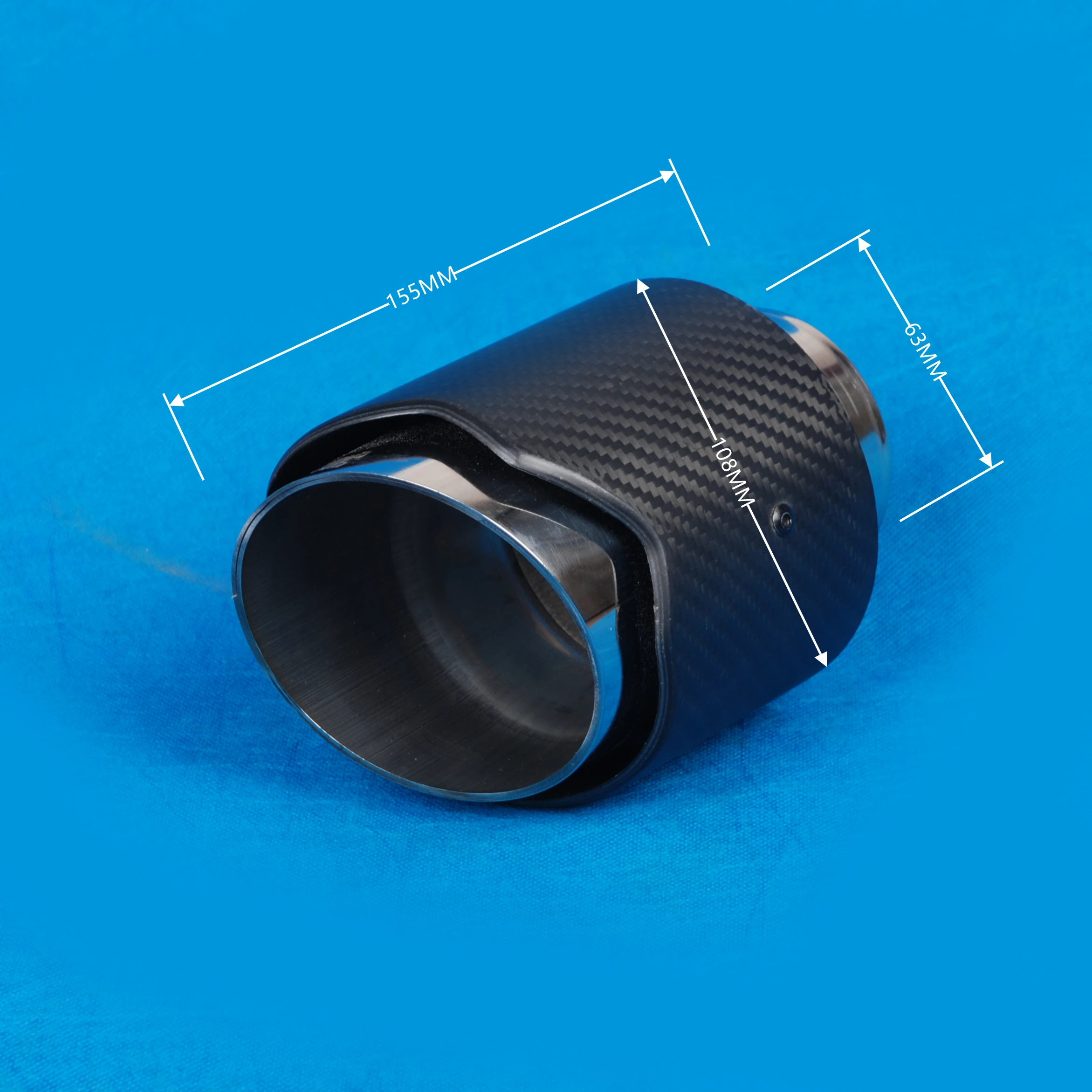 Blue Plating Car Exhaust Tip Modified Exhaust Pipe Carbon Fiber Exhaust ...