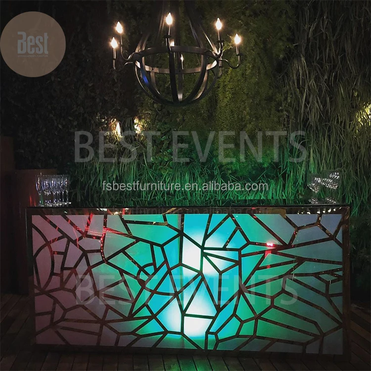 New Design Foldable Bar Wedding Event Gold Stainless Steel 24k Pure ...