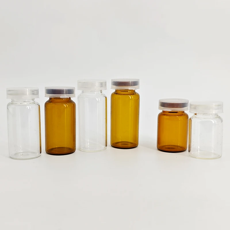 Glass Vials With Clear Easy-open Lids - Buy Plastic Caps clear Easy ...