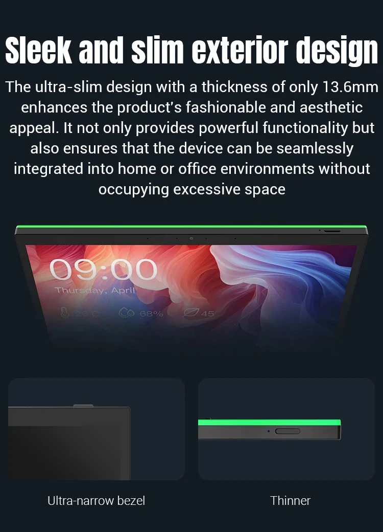 Smart Home Automation Control Zigbee Matter Android 13 Wall Mounted 10 ...