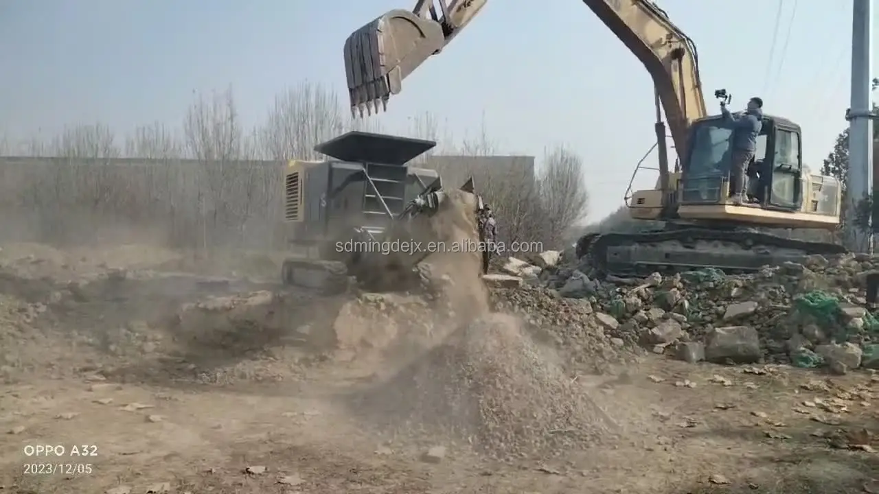 Mini Mobile Jaw Crusher - 50t/h Diesel Powered Plant