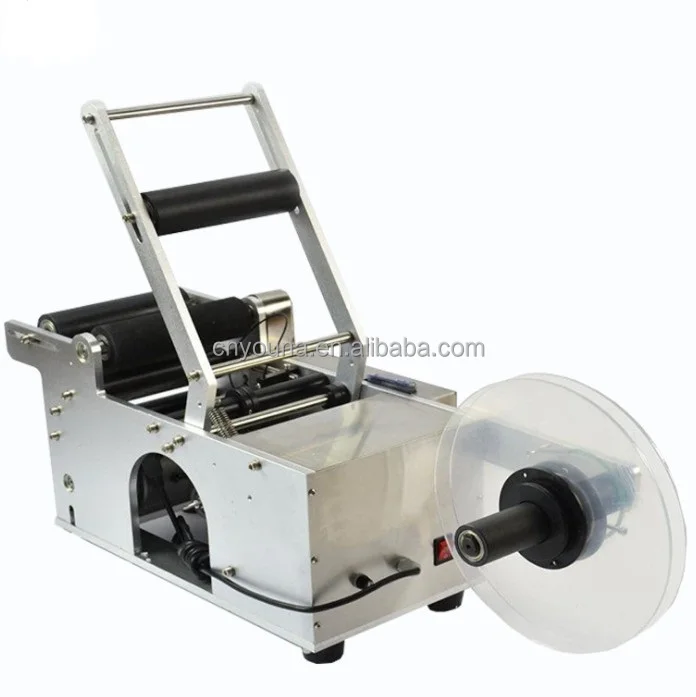 Mt-50 Simple Operate Table Top Round Bottles Sticker Labeling Machine ...