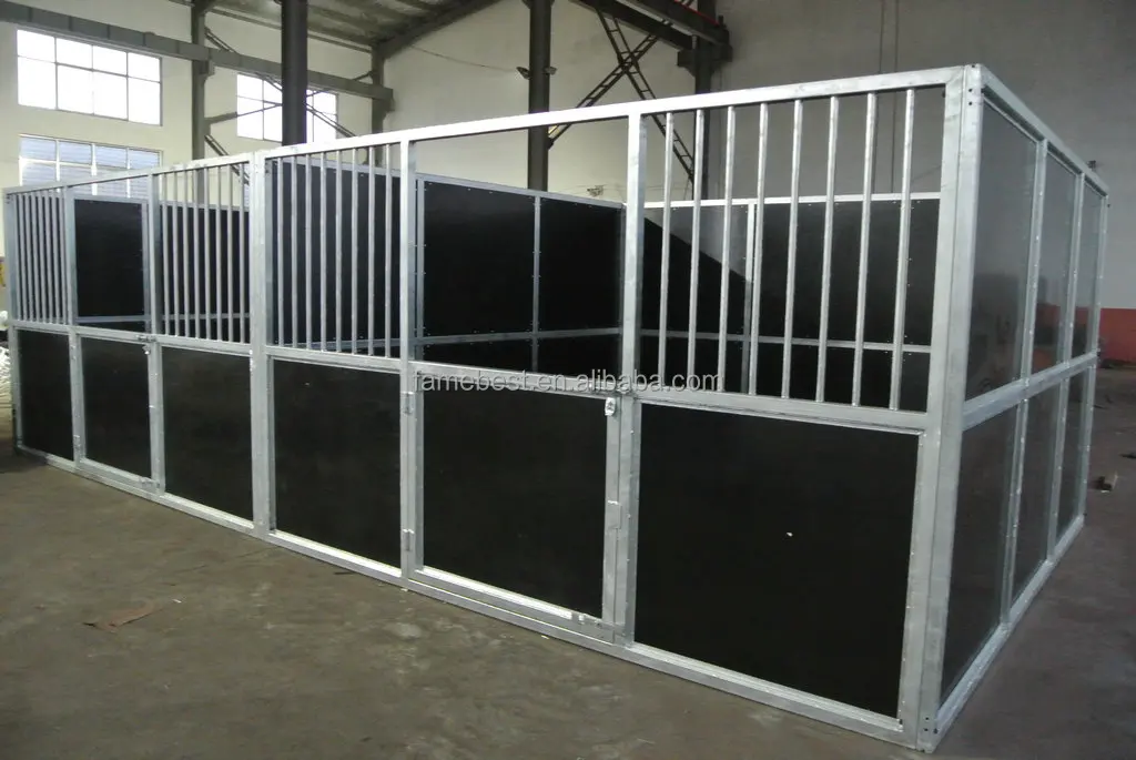 Temporary Horse Stalls Stable Box With Roof Portable Movable Horse ...