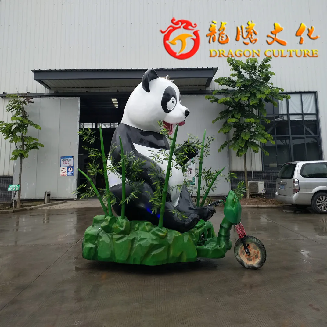 Customized Panda Parade Floats - Outdoor Fiberglass Animals