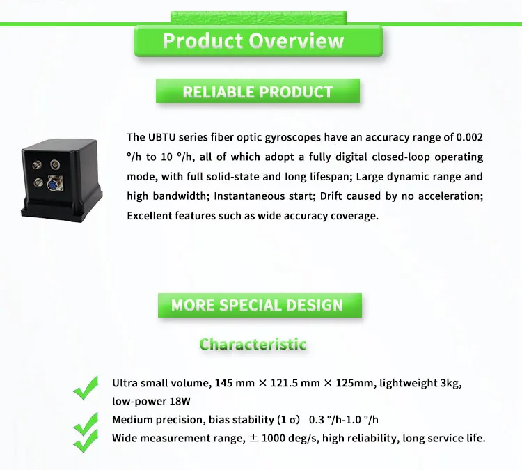 Univo Ubtu400y Navigation Inertial Attitude/azimuth Reference System North Seeker Fiber Optic ...