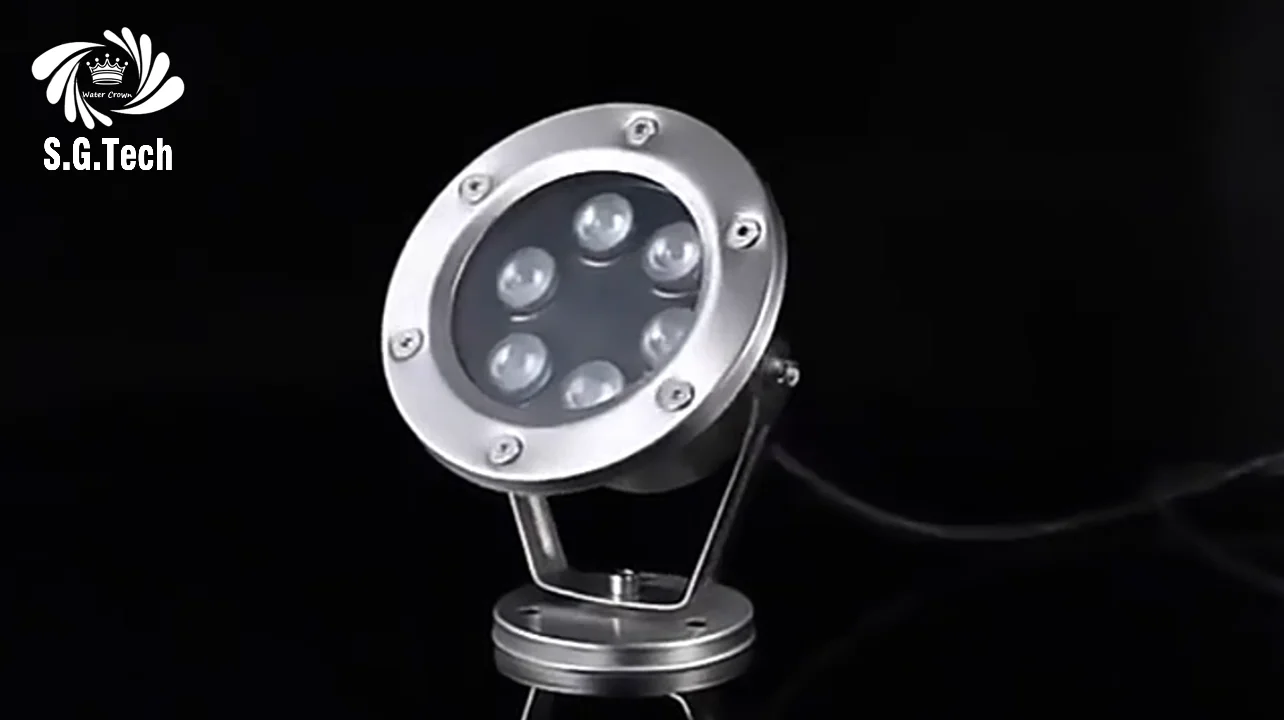 Stainless Steel 304 Underwater Led Light Ip68 Water Fountain Lamp With Changeable Rgb Emitting ...