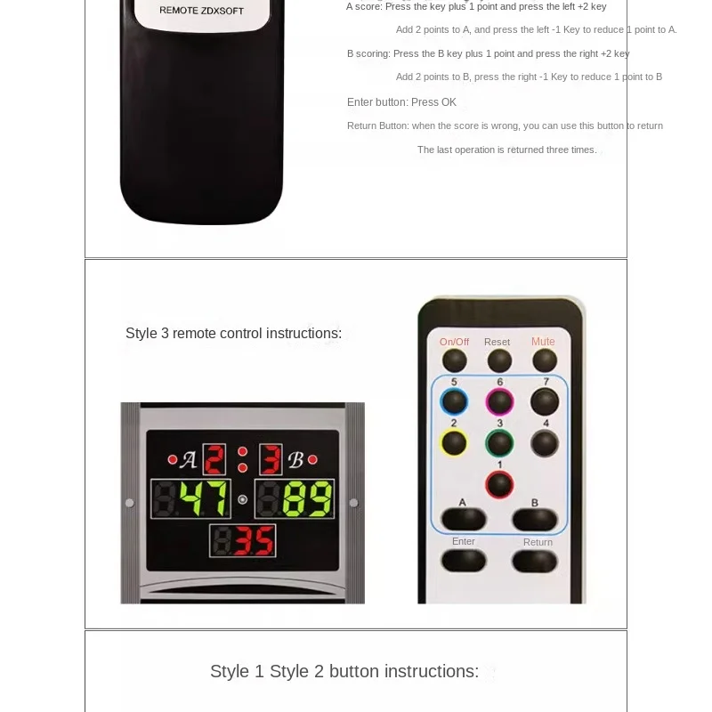 Snooker Electronic Scoring Device 4-digit 6-digit Eight-ball Scoring ...
