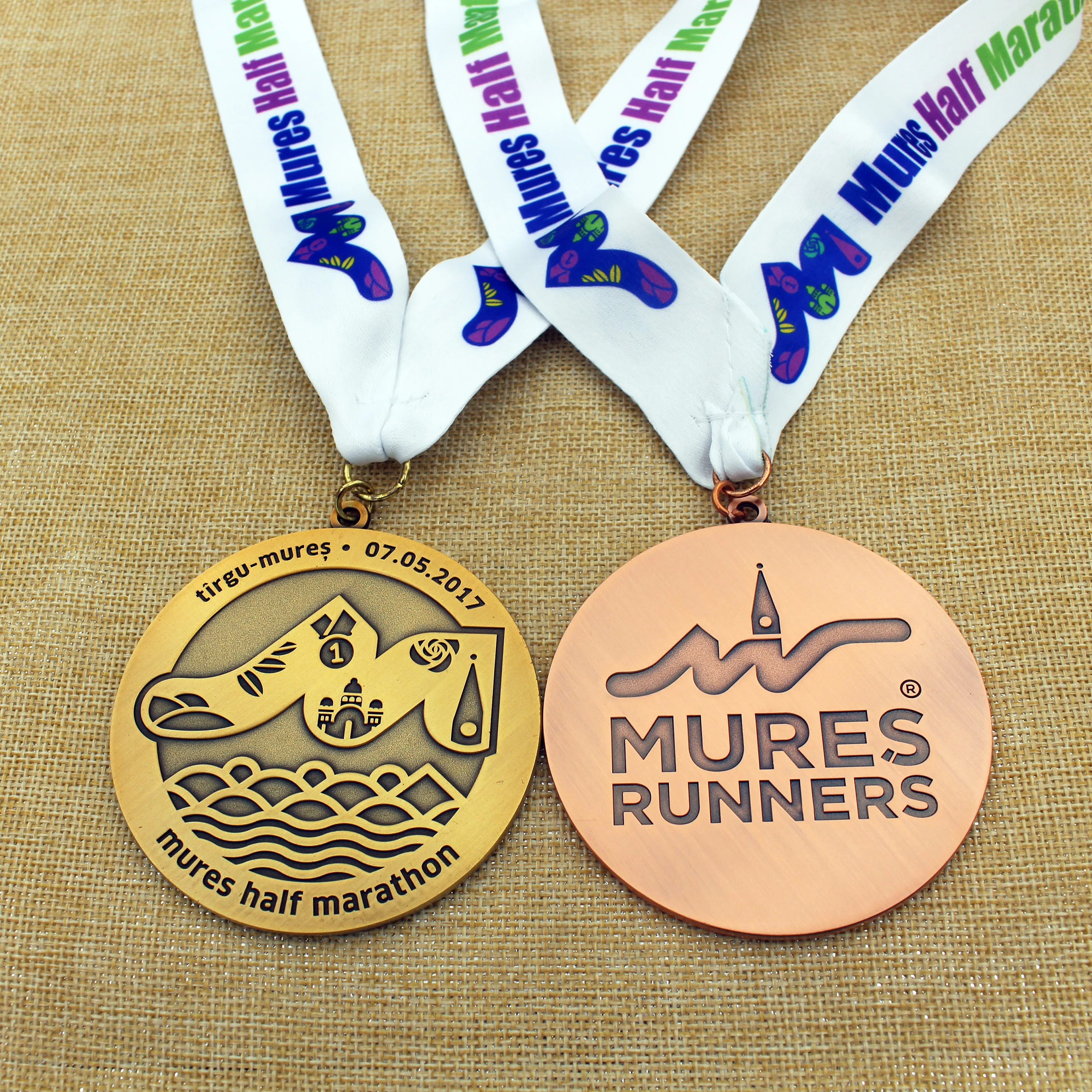 Marathon Medals Custom Running Metal Medals Race Games Gold Silver ...