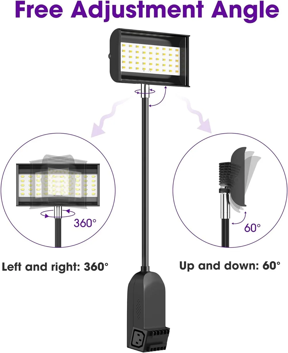 21w Rotatable Led Exhibition Light Black Adjustable Long Arm Shovel ...