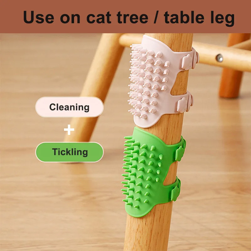 Silicone Cat Tickling Scratcher - Eco-Friendly Grooming Tool