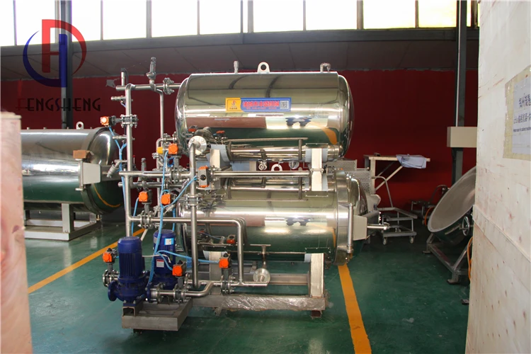 Mini Rotary Water Immersion Retort Sterilizer Systems With Rapid ...