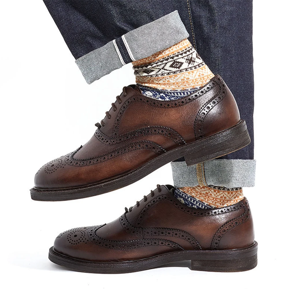 Wincheer Brogue Oxford Shoes - Stylish & Durable Men's Dress Shoes