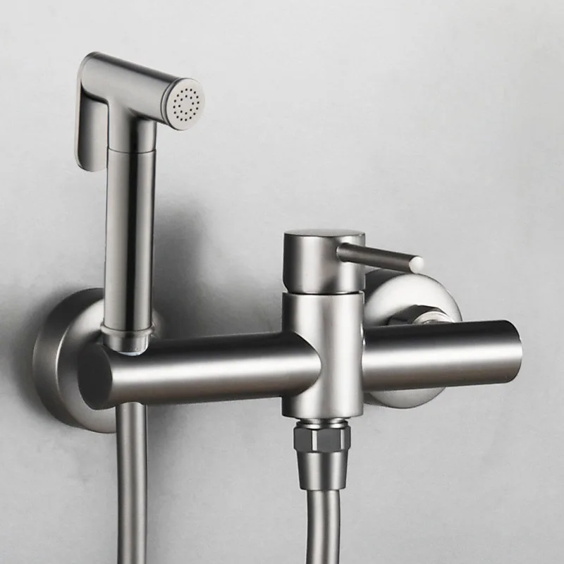 SANIPRO Toilet Shattaf Sprayer Douche Hygienic Shower Chrome Faucet ...