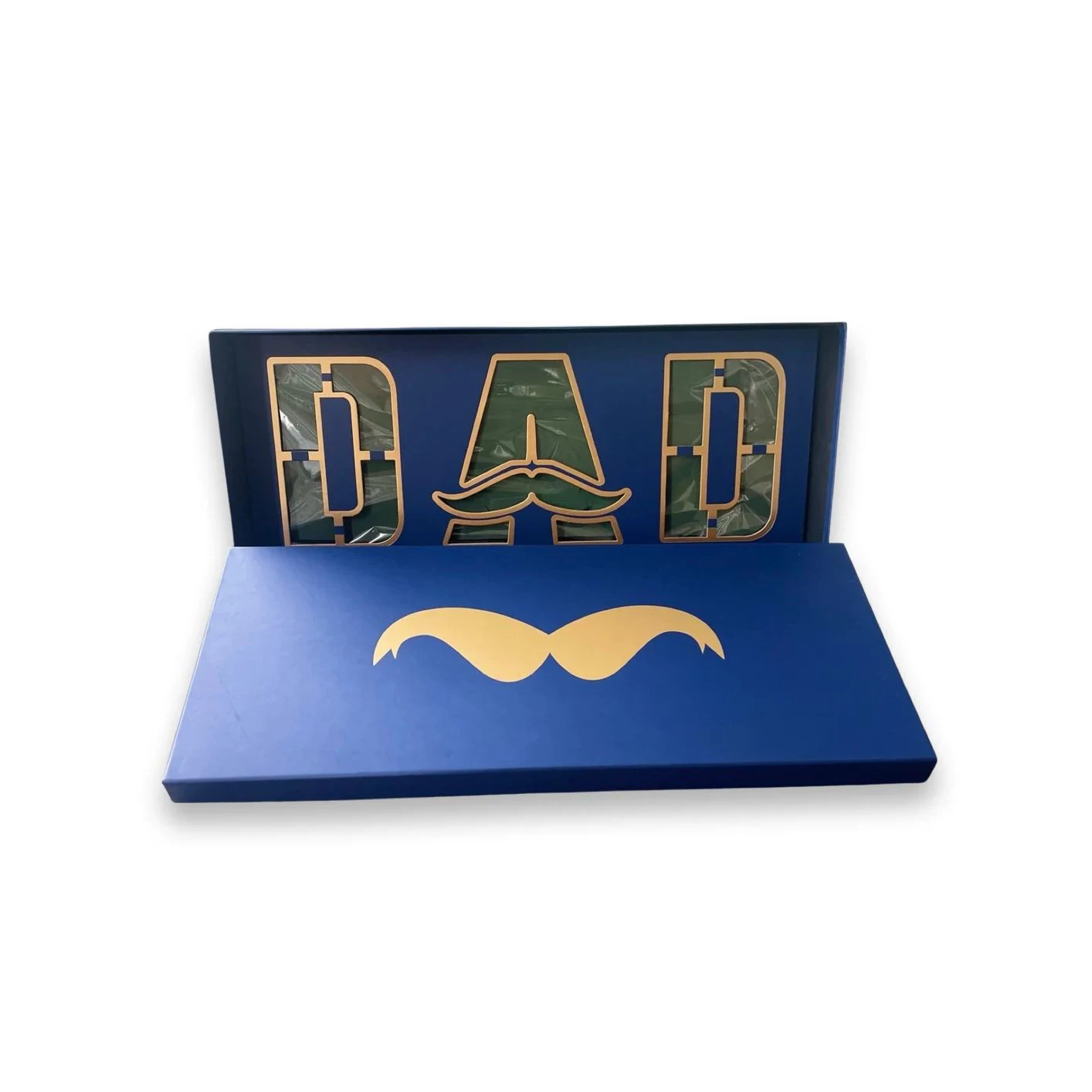 Fillable Chocolate Sweet Packaging Cardboard Letter DAD Shaped Gift Box ...