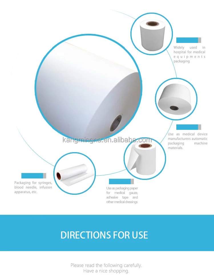 Medical Grid Lacquer Coated Paper Roll for Sterilization