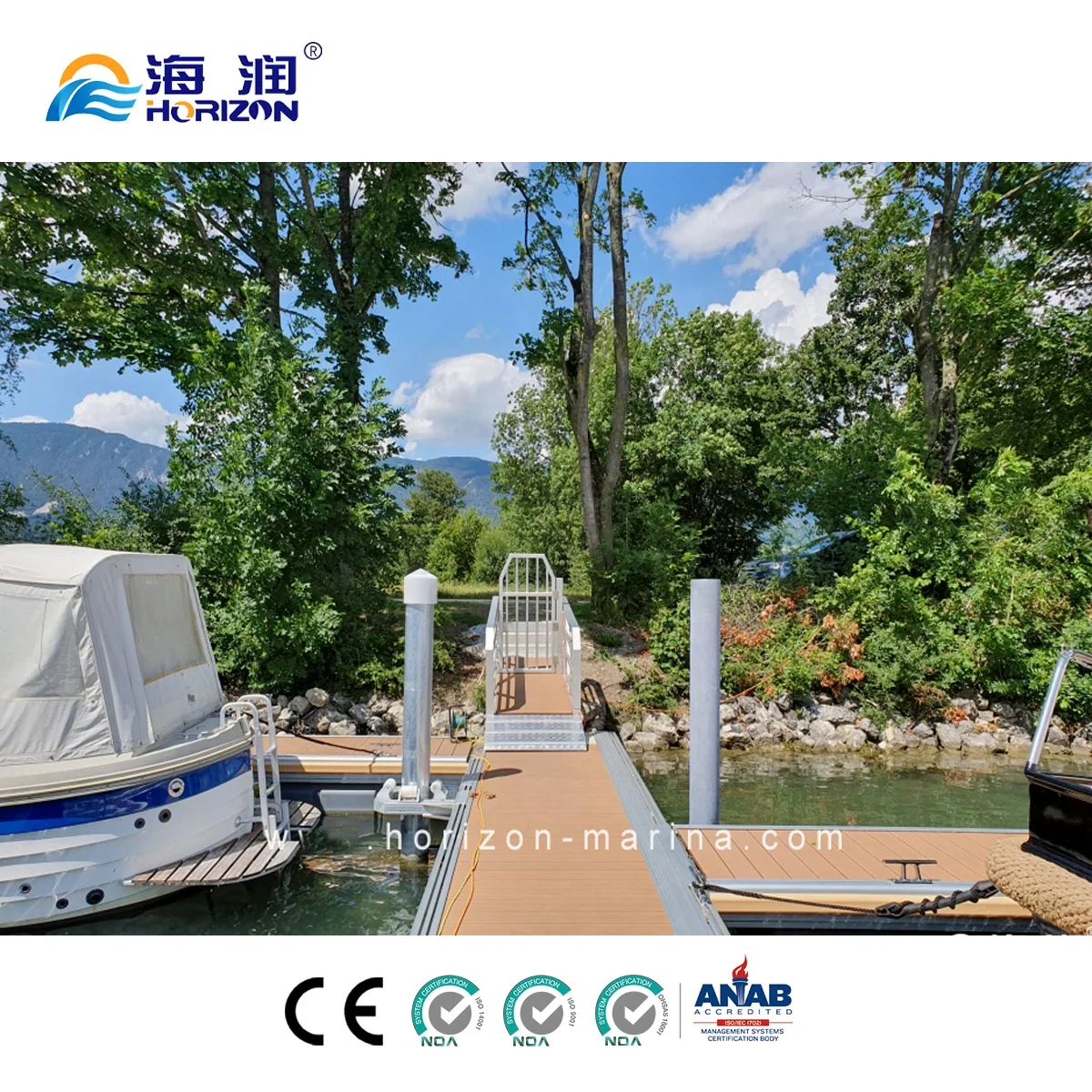 Floating Pontoon And Aluminum Floating Dock Commercial Marina Or Dock ...